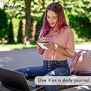 feela 36 Pack Soft Cover Journal Bulk, Lined Blank Travel Journal for Women Men Writing, Notebooks College Ruled for Work, Note Taking Notebook School Business Supplies, 8.2” x 5.5”, A5, Pink