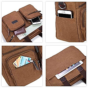 ToLFE Women Top Handle Satchel Handbags Shoulder Bag Messenger Tote Bag Purse Crossbody Bag (Double handles with 9.8" drop, New-Grey1)