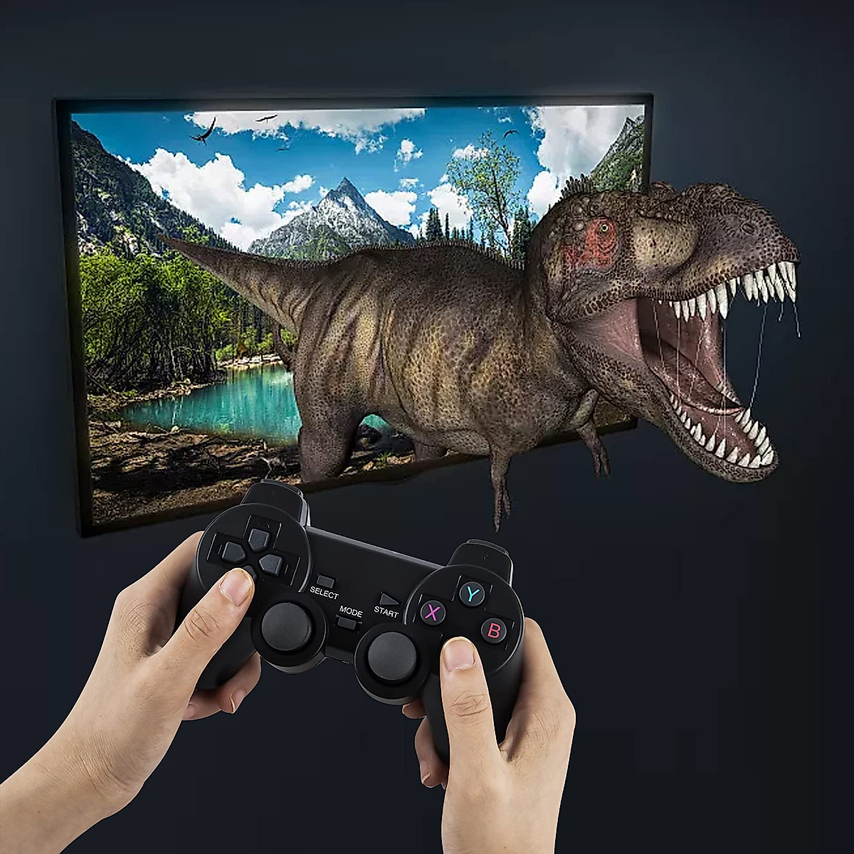 Retro Game Console, HD Classic Games Console Built in 5000 Game in TF Card, 9 Emulator Console, HDMI Output TV Video Game Console, 4K Console with Dual 2.4G Wireless Controllers - 32G (32G)
