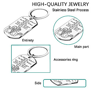 Davrock Sister Christmas Gifts Womens Stocking Stuffers for Women Beste Girl Girl Sister Friends No Matter Where Keychain Best Friend Keychain for Moving Away Gifts For Big Sister BFF Colleague