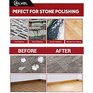 SILVEL Wet Polisher, 860W/110V 6 Variable Speed Granite Polisher with Diamond Polishing Pads , Concrete Polisher, Stone Polisher for Granite/Marble/Concrete/Stones