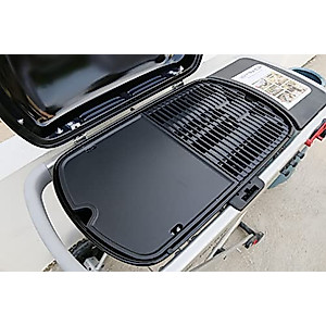Uniflasy Cast Iron Griddle for Weber Traveler Portable Gas Grill, fits Weber 9010001 Traveler Portable Gas Grill, Cooking Griddle