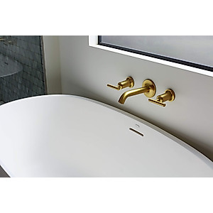 KOHLER K-T14429-4-BL Purist® Deck- or Wall-Mount High-Flow Bath Valve Trim with Lever Handles