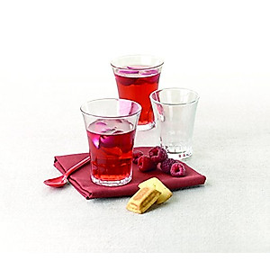 Duralex Made In France Amalfi Glass Tumbler (Set of 4), 4.62 oz, Clear