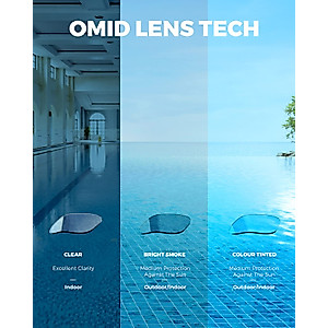 OMID Swim Goggles, P2 Lite Comfortable Anti-Fog Swimming Goggles for Men Women Adults Youth