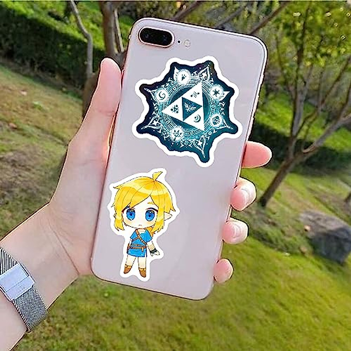 Stickers for Zelda Legend Amiibo Kingdom Tears Fans Kids Teens Boys Party Favors Toys Vinyl Waterproof Laptop Water Bottle Stickers, A, Pack of 50