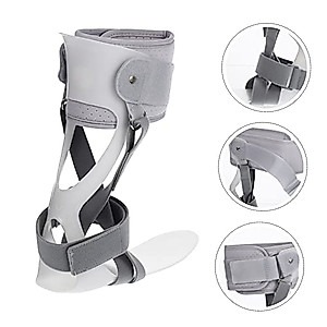 LALAFINA Foot Valgus Immobilizer Plantar Fasciitis Splint White Stand Adjustable Stand Feet Drop Brace Leg Brace for Men Plantar Fasciitis Night Splint Pvc White Foot Valgus Corrector Tool