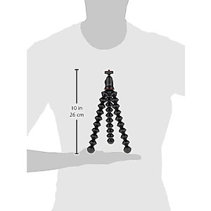 Joby JB01503 GorillaPod 1K Kit. Compact Tripod 1K Stand and Ballhead 1K for Compact Mirrorless Cameras or Devices up to 1k (2.2lbs). Black/Charcoal.