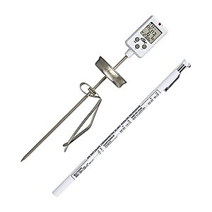 CDN DTC450 Digital Candy/Deep Fry/Pre-Programmed & Programmable Thermometer, White, 10.4"