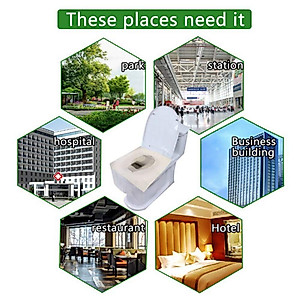 100 Flushable Toilet Seat Covers，Dissolved in water, portable individually packaged for Kids, Toddlers and Adults for Use During Travel, Potty Training and Many More (10 Resealable Packs of 10)