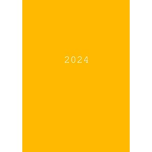 2024: Weekly Planner With Hourly Schedule | Vertical Layout Time Slots 5 AM – 11 PM | Week-To-View A4 Dated Agenda | Appointment Scheduling Calendar ... On 2 Pages Organizer Book | Simple Yellow