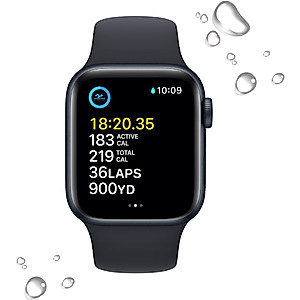 Apple Watch Series 4 (GPS + Cellular, 40MM) - Space Black Aluminum Case with Black Sport Band (Renewed)