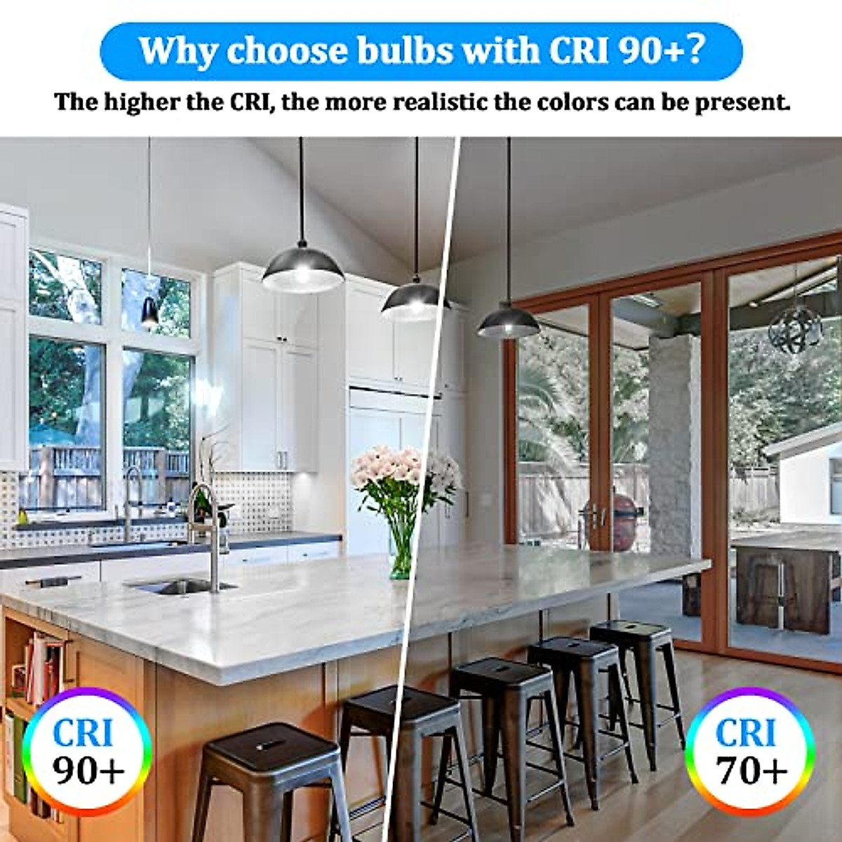 Odnora Dimmable E26 LED Bulbs 60W Equivalent 6W 850 Lumens Vintage LED Edison Bulbs, ST58 5000K Daylight White Edison Light Bulbs, Antique LED Filament Bulb with Clear Glass, 4 Packs