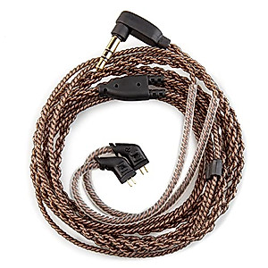 KZ CCA 2PIN IEM Earphone Cable, 4 Core High-Purity Copper Twisted IEMs Replacement Cable, Earbud Headphone Replacement Copper Extension Cable for KZ ZST ZSTX EDX ES4 AS10 CCA C10 C16 TRN V80 V90