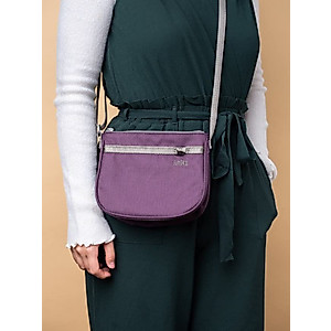 HAIKU Lark RFID Blocking Zippered Crossbody Travel Bag, BlackBerry