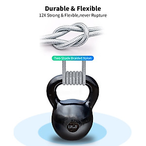 iPhone Charger, [MFi Certified] Lightning Cable 3Pack 8inch Nylon Braided iPhone Charger Cable 2.4A Short USB Fast Charging Data Sync Transfer Cord for iPhone 14 13 12 11 XS XR X 8 7 iPad iPod