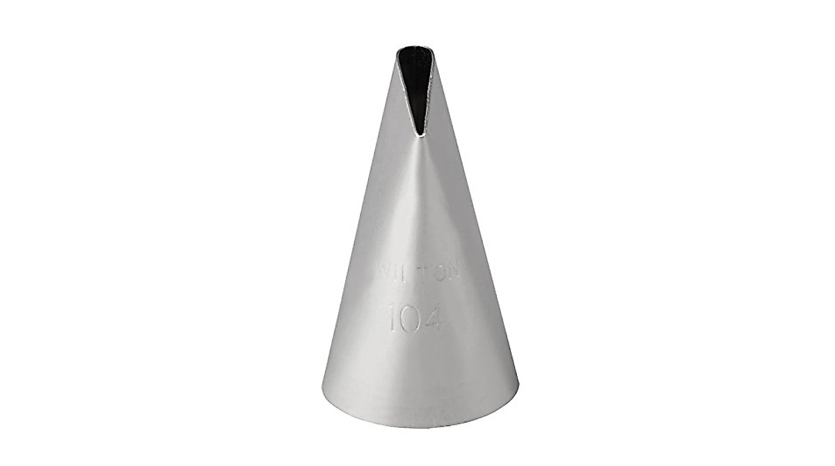Wilton Decorating Tip No.104 Petal - Precision Floral Decorating Tool