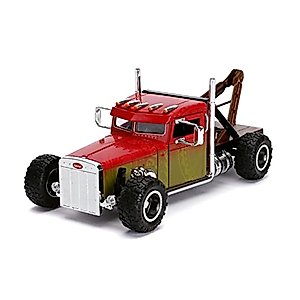 Fast & Furious Presents: Hobbs & Shaw Hobbs' 1:24 Custom Peterbilt Truck Die-cast Car, Toys for Kids and Adults