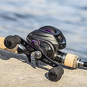 Baitcaster Reels, Fishing Reels with 7.2:1 Gear Ratio, Baitcasting Reel with Magnet Braking System, Bait Casters Reel with Fishing Alarm System, 17.6 LB Max Drag(Left Hand)