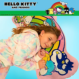 Franco Collectibles Cozy Bedding Super Soft Plush (Officially Licensed Product) Oversized Body Pillow, 25.5 in x 36 in, Hello Kitty & Friends