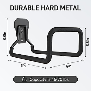 Hongmai Garden Hose Holder Wall Mount,Heavy Duty Water Hose Hanger for Garage Outside,Metal Hose Reels Hose Rack Hose Hook for Garden Hose Expandable Hose Water Hose Extension Hose 1pc