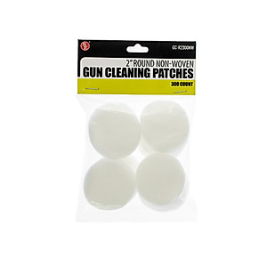 SE 2" Round Non-Woven Gun Cleaning Patches (300 Count) - GC-R2300NW