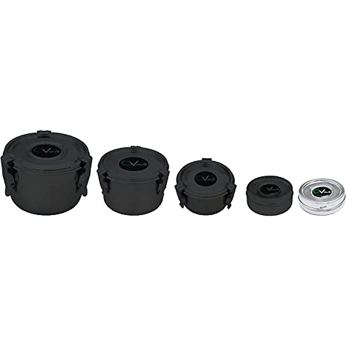 CVAULT X-Small Twist Stainless Steel Container 4-Pack