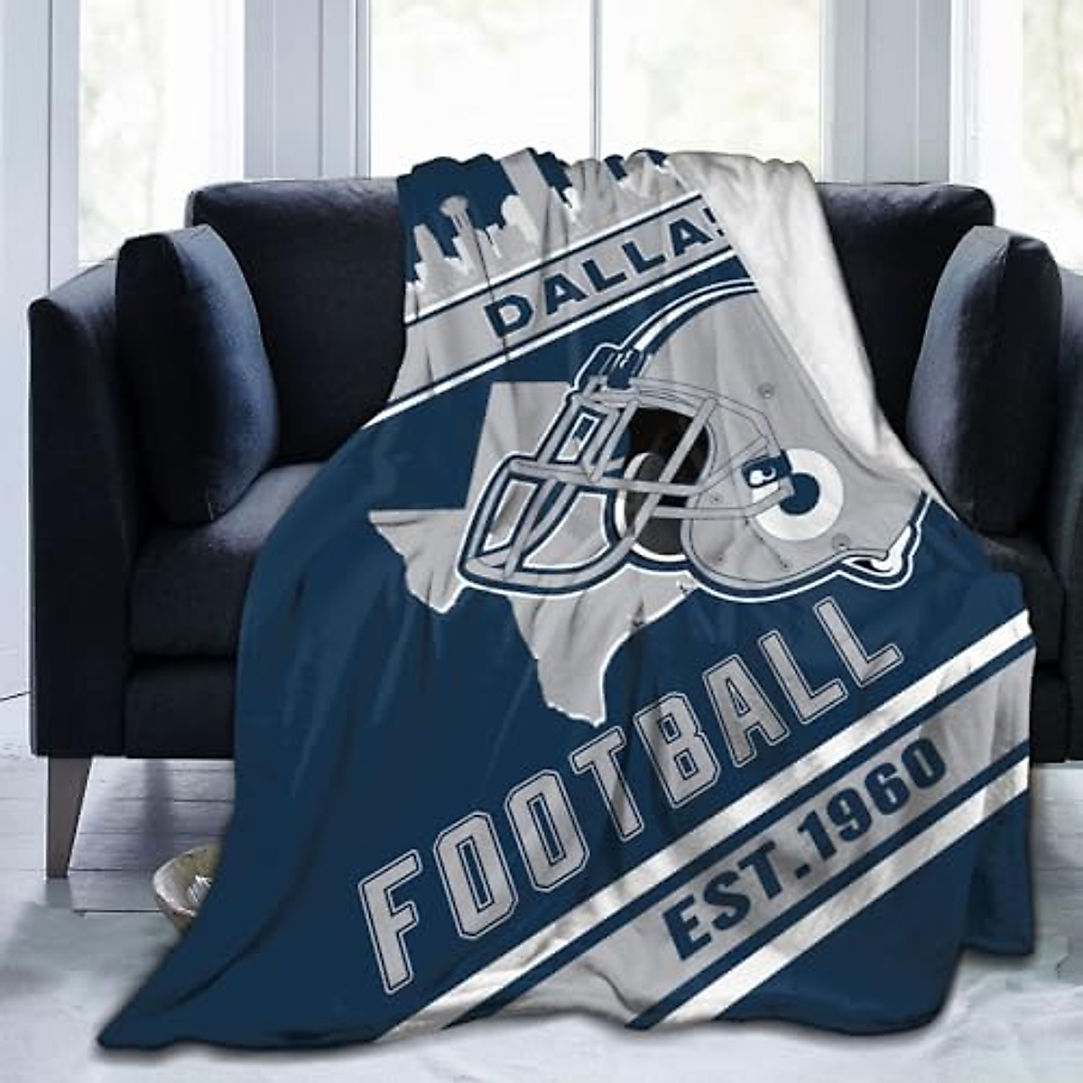 Nmdswov 60" X 50" Throw Blanket - Ideal Gift for Fans - Lightweight and Warm Sofa, Bed, Couch, or Chair Blanket for Men Women Youth