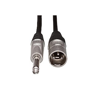 Hosa HPX-005 REAN 1/4" TS to XLR3M Pro Unbalanced Inteconnect Cable, 5 Feet
