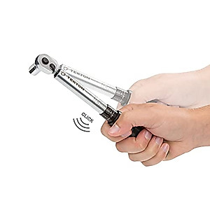 TEKTON 1/4 Inch Drive Dual-Direction Click Torque Wrench (10-150 in.-lb.) | TRQ21101 & Loctite Threadlocker Blue 242 Nut/Bolt Locker