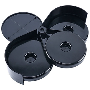 Homend Margarita Salt Rimmer Bar Quality Rimmer 3-Tier Rotating Trays Salt Sugar Lime Juice Bar Rimmer Great for Margaritas & Cocktails