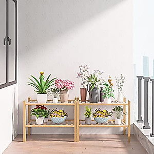 OYREL 4 Tier ,100% Natural Bamboo Wooden ,Stackable ,Narrow Shoe Rack Organizer,Entryway Shoe Rack,Small Shoe Rack Wood, for Closets,Shoe Stand