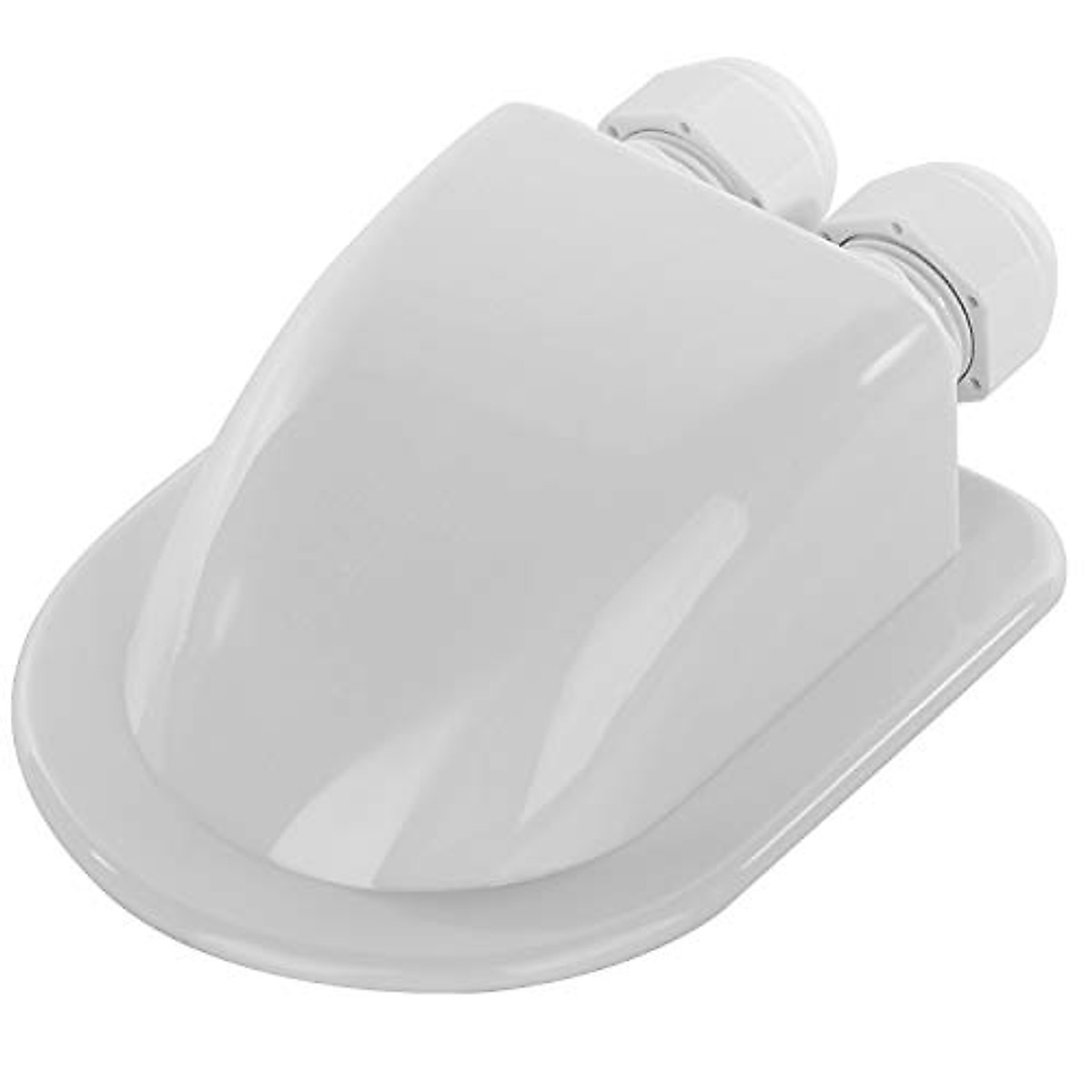 2 Pack of IP68 Waterproof Solar Cable Entry Gland by Restmo, Weather Resistant Dual Cable Entry Housing for Solar Panels of RV, Caravan, Marine, Boat, Cabin, White
