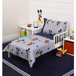 Disney Mickey Mouse 90th Birthday 4-Pc Toddler Bedding Set