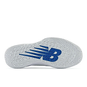 New Balance Women's Fresh Foam X Lav V2 Hard Court Tennis Shoe, White/Laser Blue, 8.5
