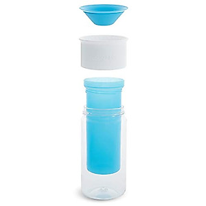 Munchkin® Miracle® 360 Insulated Sippy Cup, Includes Stickers to Customize Cup, 9 Ounce, Blue
