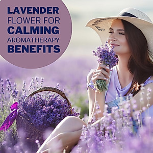 Solayman's Lavender Heating Pad Microwavable with Blue Removable Cover - Warm Compress Moist Heating pad for Back Pain Relief