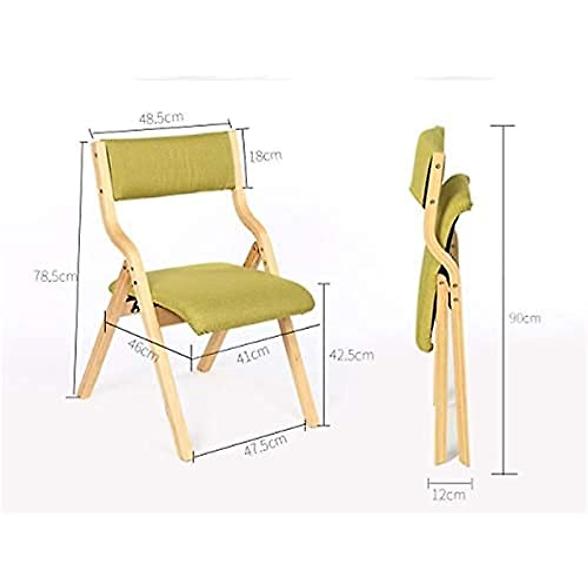 wzzqzr Comfortable Guest Chair-ChangSQ Outdoor Dining Chair, Barbecue Chair Director's Chair Rest Chair Folding Chair Convenient Chair Home Chair Office Chair Office Supplies (Color : Red)