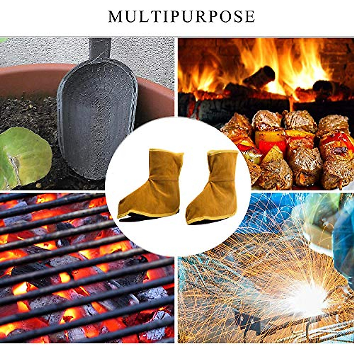 Welding Spats, Heat and Abrasion Resistant Welding Shoes Covers, Welder Boot Protector Covers, Welding Gaiters, Tool Gifts for Men
