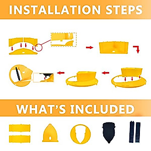 Mouse Trap Bucket Lid (2 Packs) - Bucket Lid Mouse Trap, Humane Mouse/Mice/Rat Trap for Indoor/Outdoor/Garage/Patio/Chicken Coop