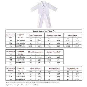 Dressy Daisy Infant Baby Boy Christening Clothing Baptism Outfit All White Suit Set with Bonnet Size 9-12 Months, Long Sleeve