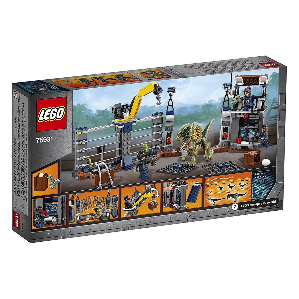 LEGO Jurassic World Dilophosaurus Outpost Attack 75931 Building Kit