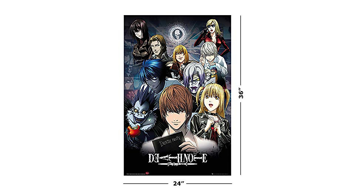 Death Note Character Collage Poster - 24x36 Anime Wall Art