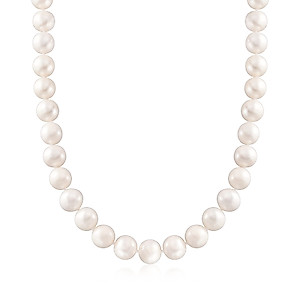 Ross-Simons 11-12mm Cultured Pearl Necklace With 14kt Yellow Gold. 18 inches