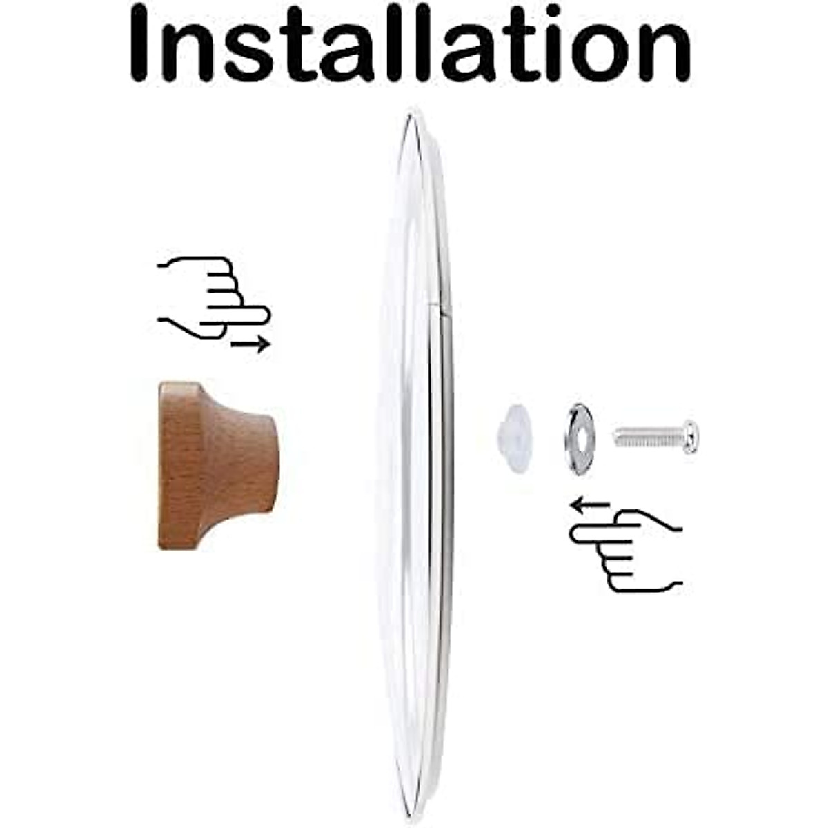 Universal Tempered Glass Lid ,saucepan Frying Pan Skillet Slow Cooker Pressure Cooker Cover,Replacement for Pan pot lids , Square Wood Lid Knob, Transparent glass for clear viewing,8.0"/20cm