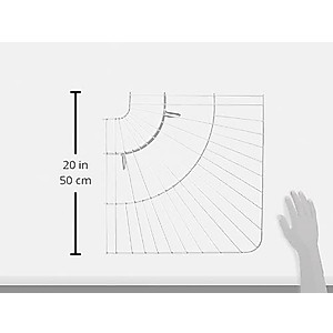 Rubbermaid Commercial Products FreeSlide Wire Shelving, 16-Inch, White, Closet organizer and Storage, Floating Corner Shelves/Clothes Rack for Laundry Room/Closet/Basement