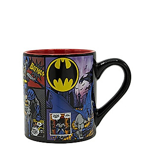 Silver Buffalo DC Comics Batman Comic Panel Ceramic Coffee Mug, 14 Ounces