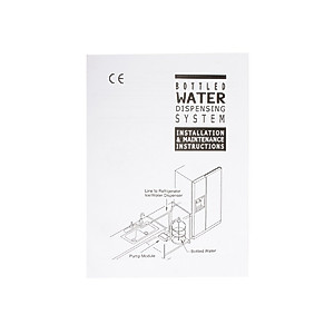 TDRFORCE Bottled Water System with singel water inlet Bottled Water Dispenser one Tube for Refrigerator Ice-Maker Coffee Brewer 3.8L