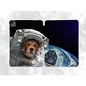 Cute Dog Austronaut Animal Art case Compatible with iPad Mini Air Pro 7.9 8.3 9.7 10.2 10.9 11 12.9 inch Pattern Cover New 2022 2021 Trifold Stand 3 4 5 6 7 8 9 Generation 217 (10.2" iPad 7/8/9 gen)