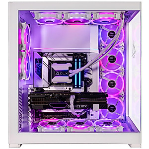 CLX Ra VR-Ready Gaming PC - AMD Ryzen 7 7800X3D 4.2GHz, GeForce RTX 4090, 2TB NVMe M.2 SSD, 6TB HDD, 64GB DDR5 RGB Memory, 360mm AIO, WiFi, Windows 11 Home, White